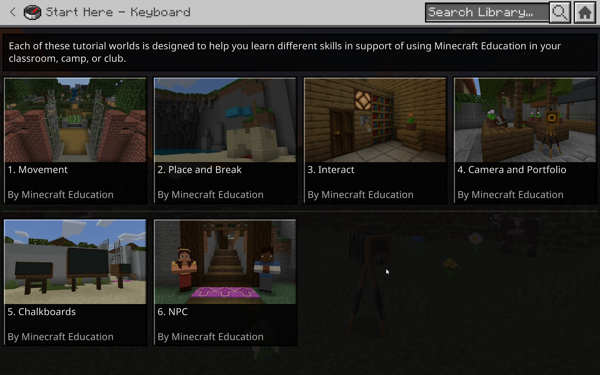 Minecraft Education Edition Introduction